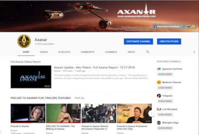 Ares Studio Patreon Fundraiser – Axanar